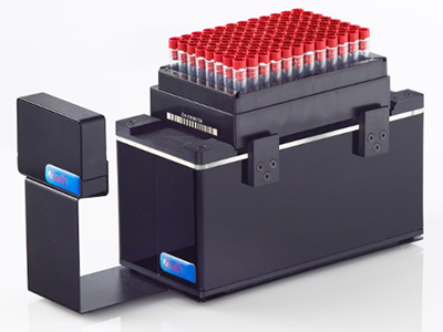 Compact rack scanner for easy liquid handling robot integration