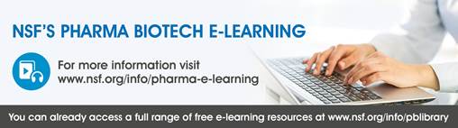 NSF International launches Pharma Biotech eLearning