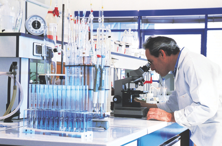 Water use scale-up from lab to finished product manufacturing